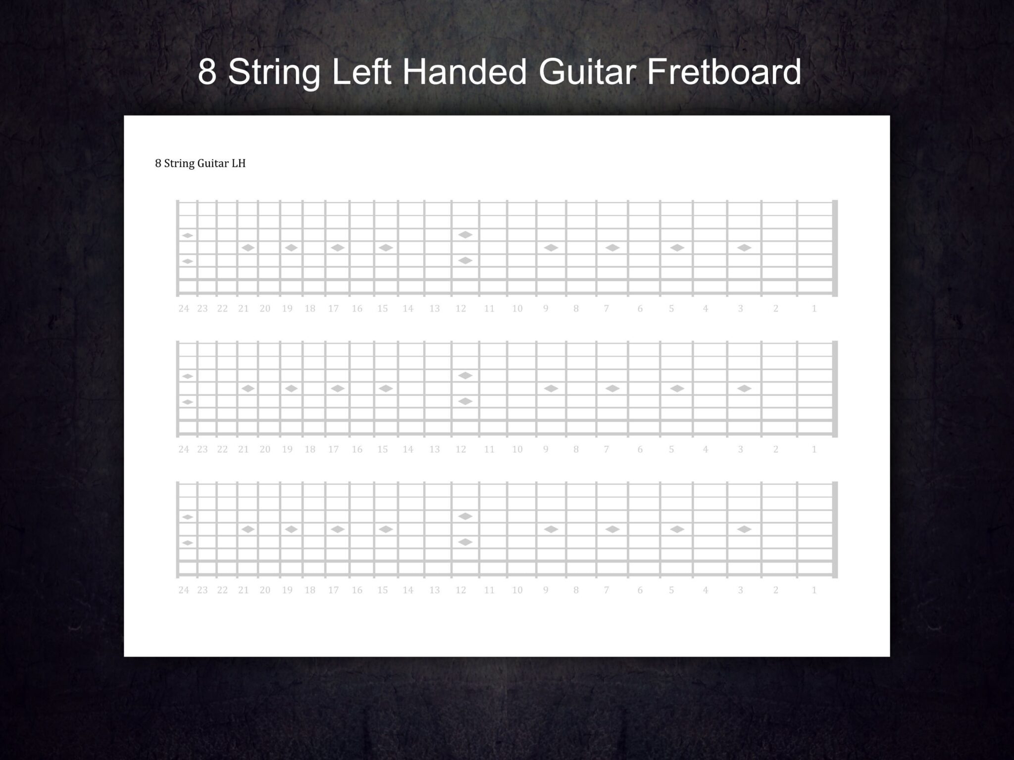 Printable Left Handed Guitar Templates - Free Editable Printables ...